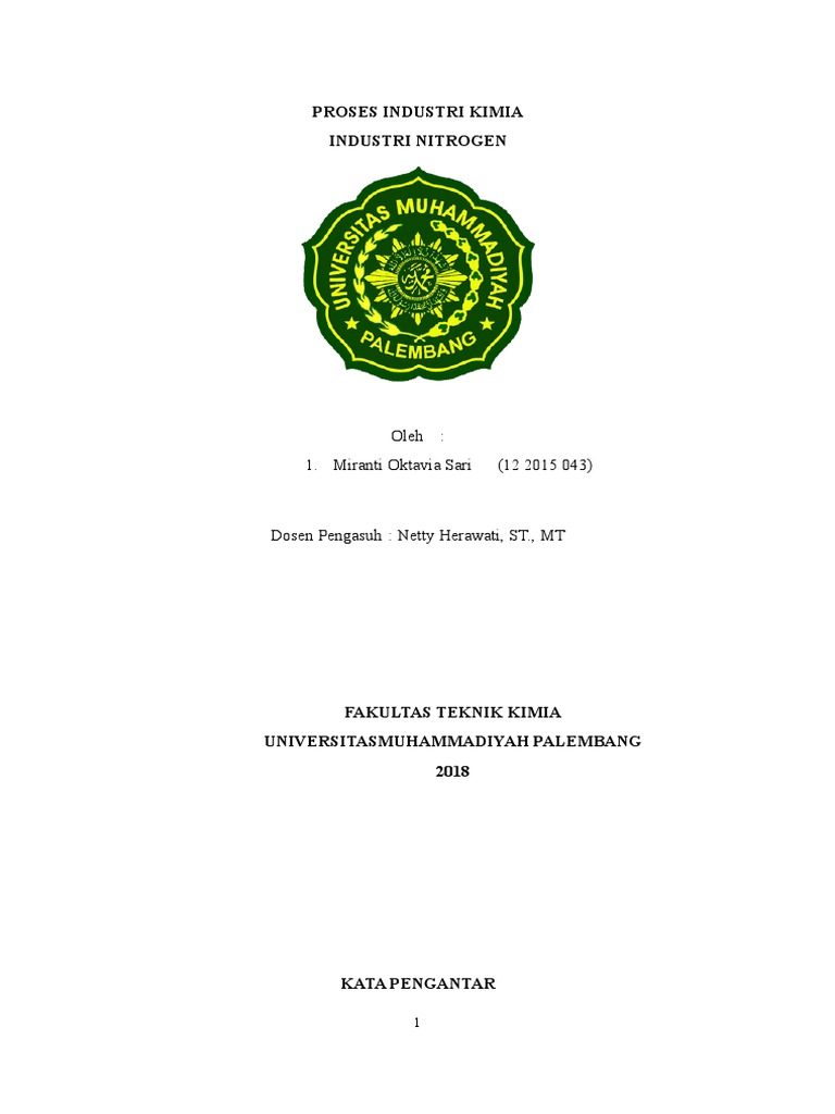 Proses Pembuatan Gas Nitrogen Industri | PDF