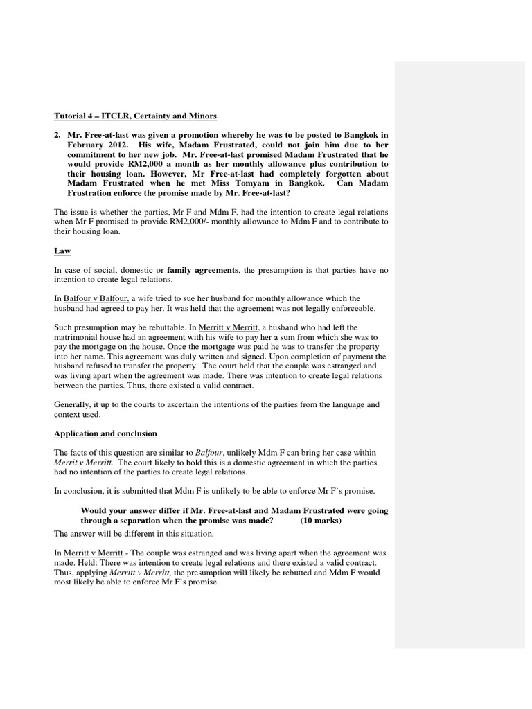 T4-Sample Answers-ITCLR Certainty Minors PDF | PDF | Legal Concepts ...