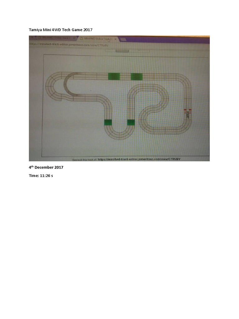 Tamiya Mini 4WD Tech Game 2017 | PDF