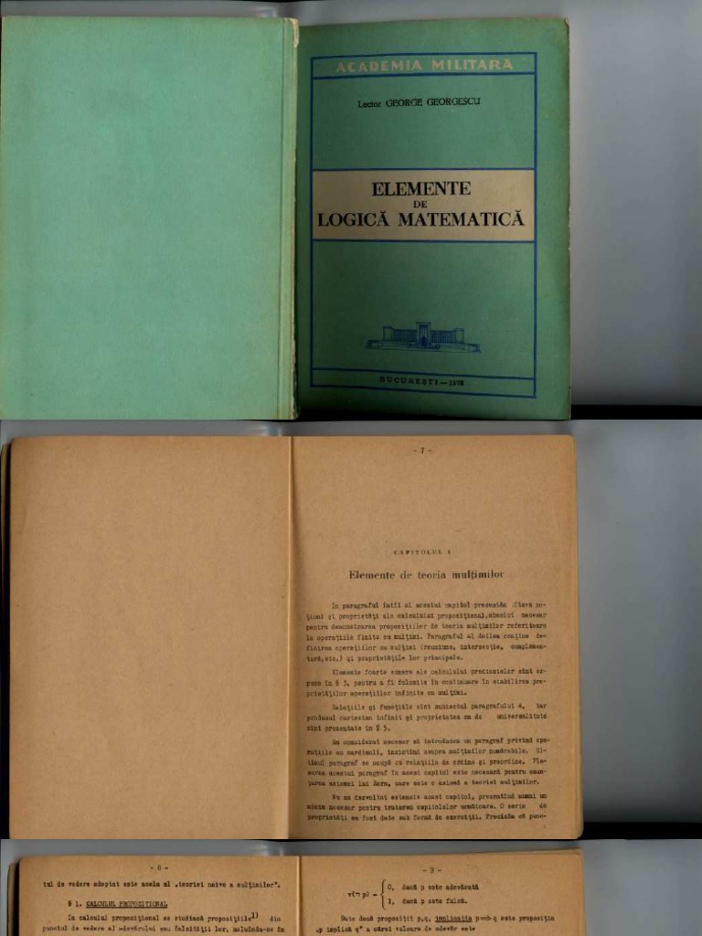 George Georgescu-Elemente de Logica Matematica | PDF