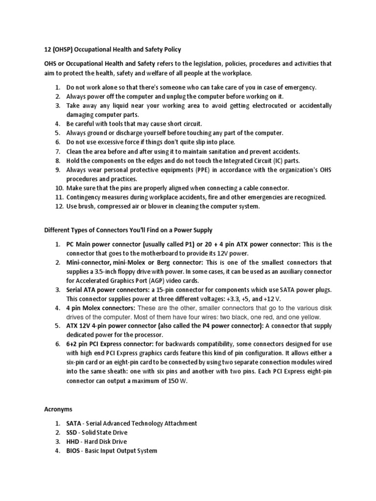 CSS Reviewer | PDF | Electrical Connector | Solid State Drive