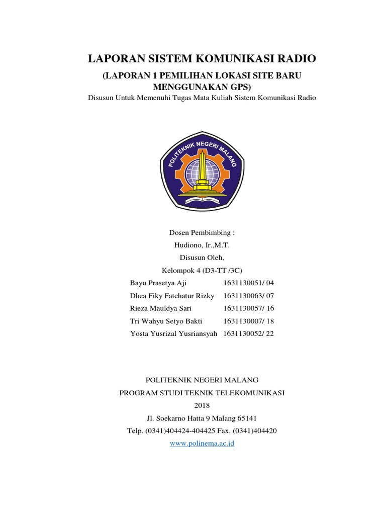 Laporan Sistem Komunikasi Radio - 1 | PDF