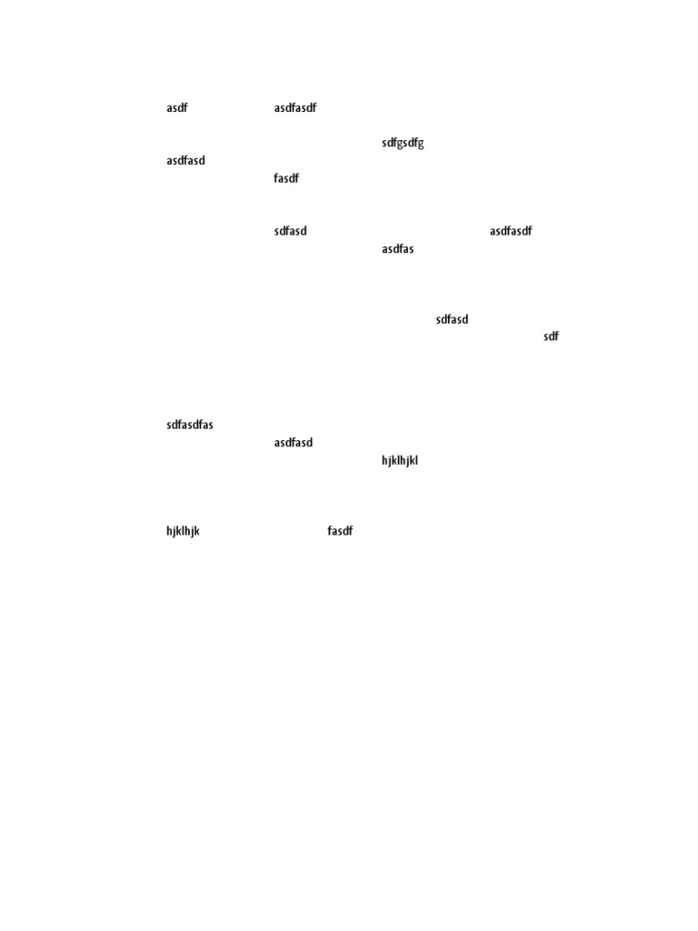 Asdf Asdfasdf SDFGSDFG Asdfasd Fasdf | PDF