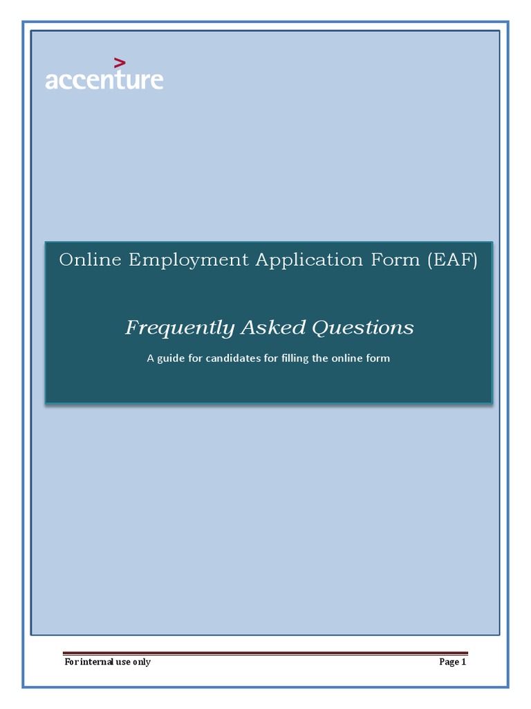 Online EAF - FAQs For Candidates | PDF | Software | Computing