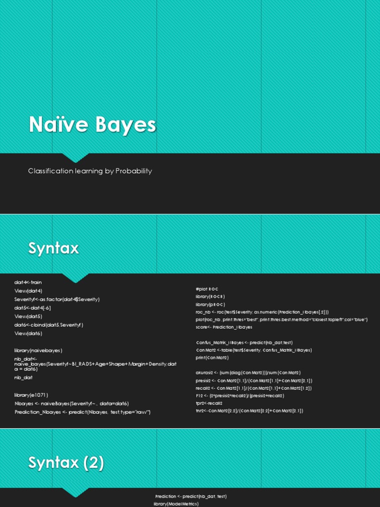 Naïve Bayes Neural Network Pdf Receiver Operating Characteristic Artificial Neural Network 3191