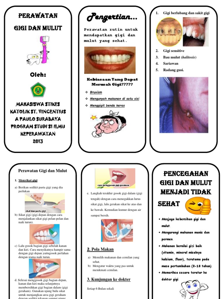 Leaflet Gigi Dan Mulut Hal 110-111 | PDF