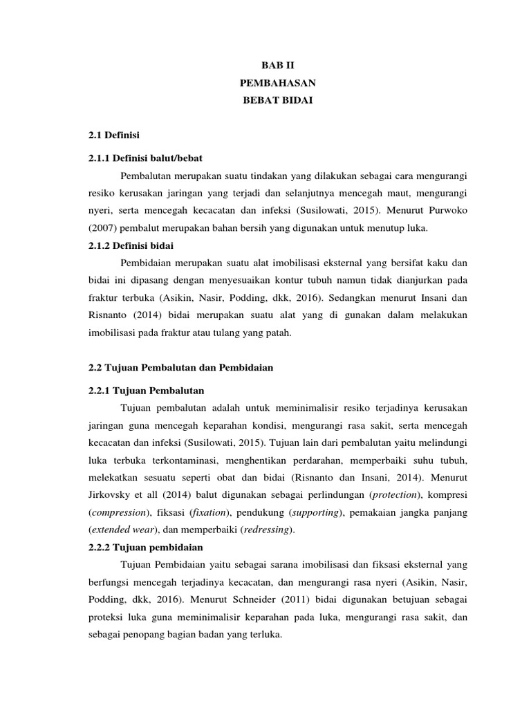 Materi Bebat Bidai 1 | PDF