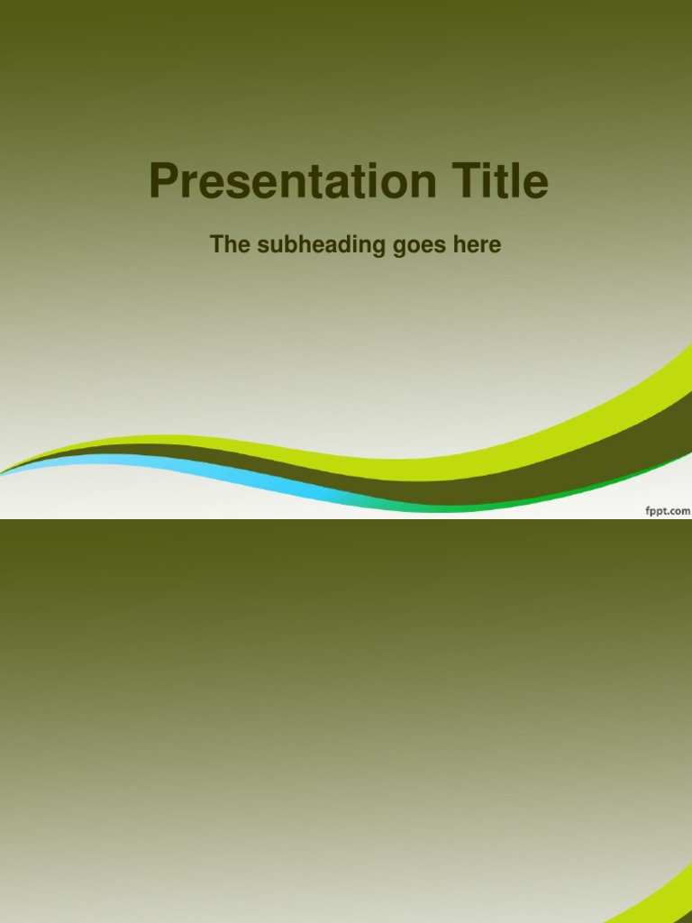 Presentation Title: The Subheading Goes Here | PDF