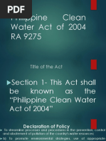 Overview of PD 856: Sanitation Code | PDF | Sanitation | Pollution