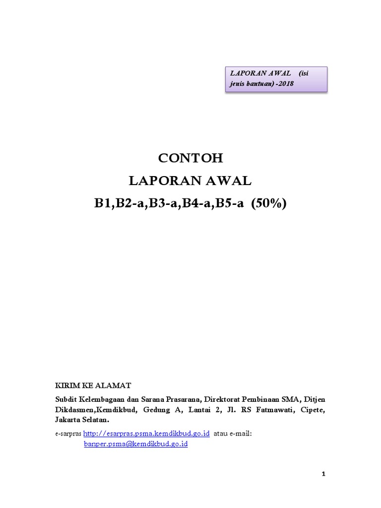 Format-Format Laporan 2018 | PDF
