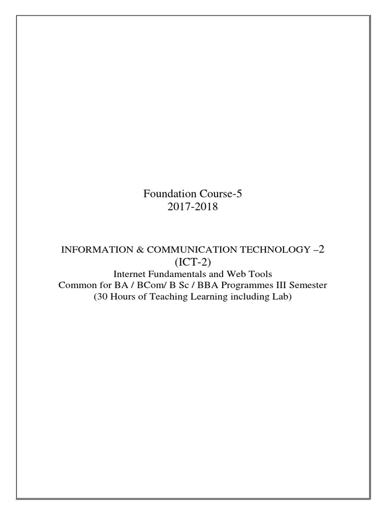 Information Technology | PDF | World Wide Web | Internet & Web