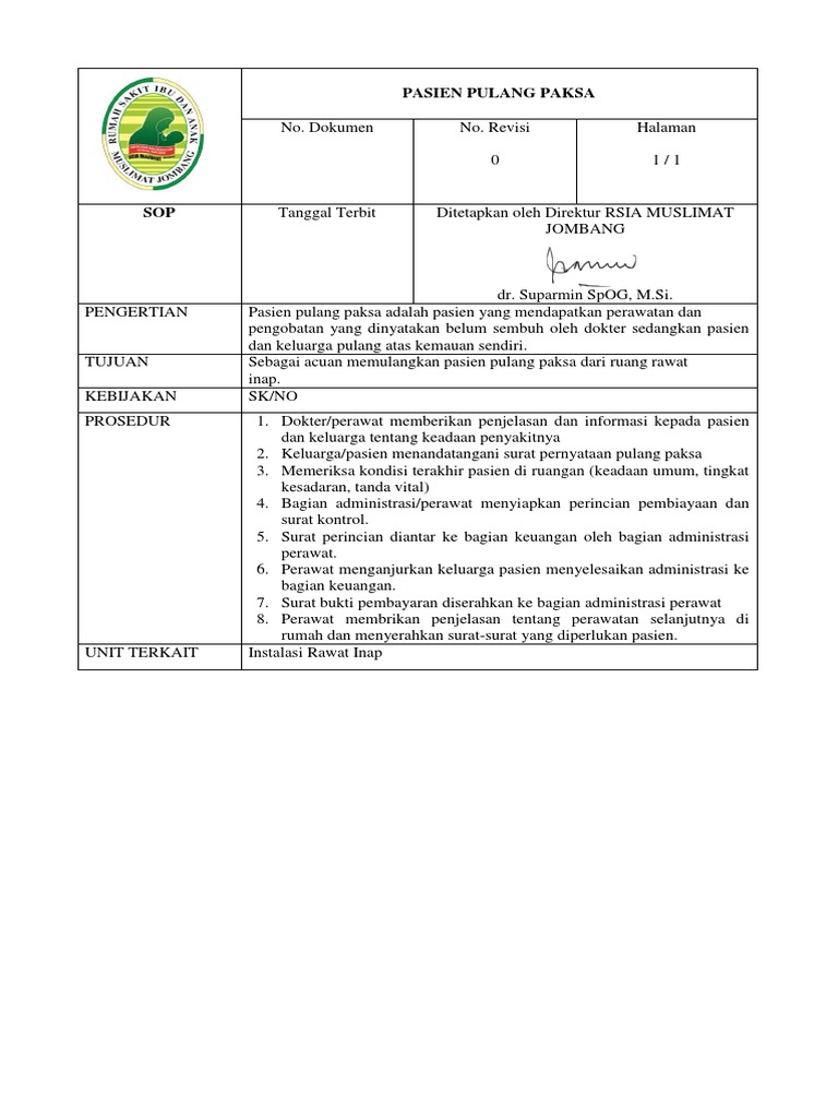 Pasien Pulang Paksa Pdf