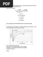 Enzyme Kinetics Problems | PDF | Enzyme | Chemical Kinetics
