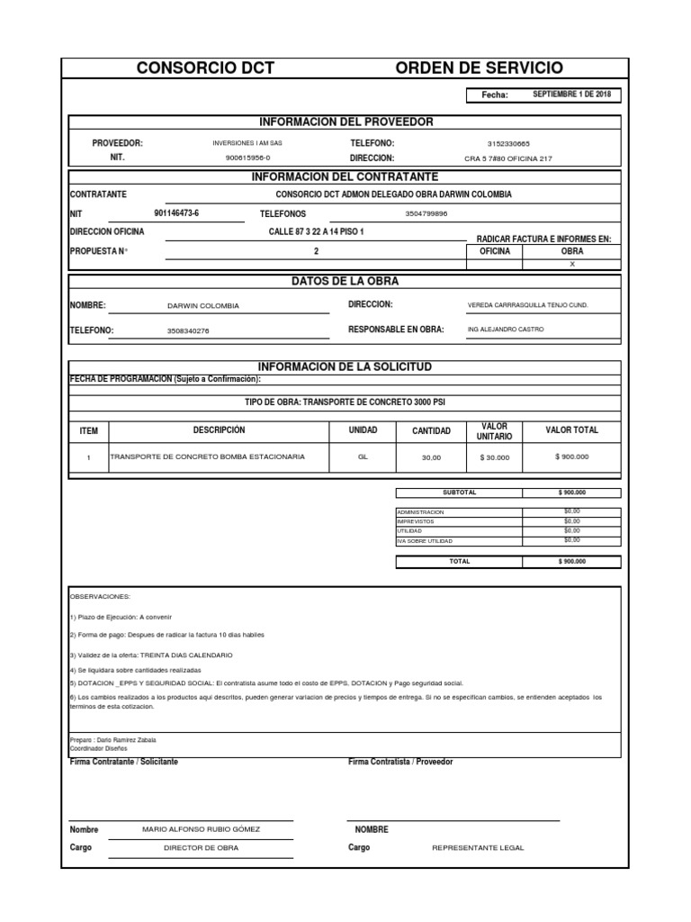 Ordenes de Servicio | PDF | Business