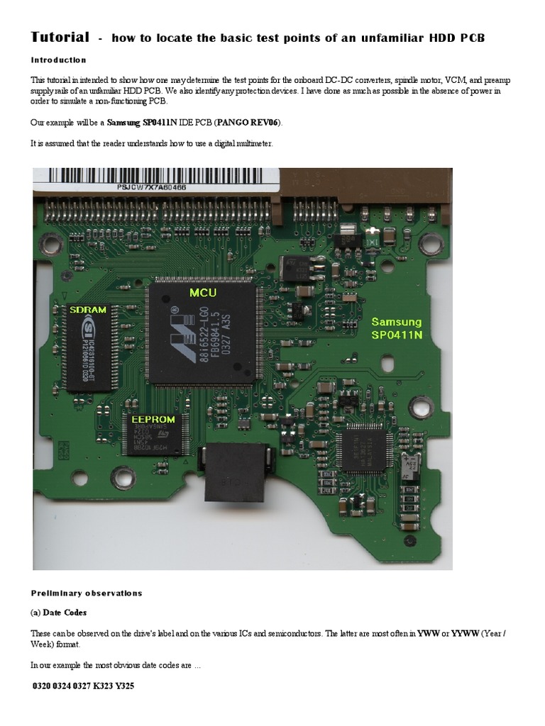 HDD Tutorial | PDF | Resistor | Electrical Resistance And Conductance