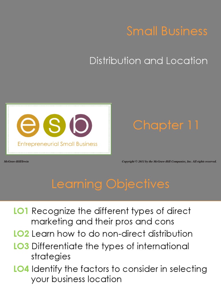 Small Business: Distribution and Location | PDF | Direct Marketing ...