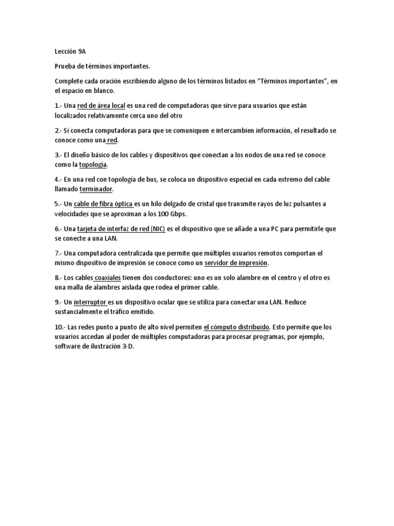Lección 9A y 9b | PDF | Módem | Red de computadoras