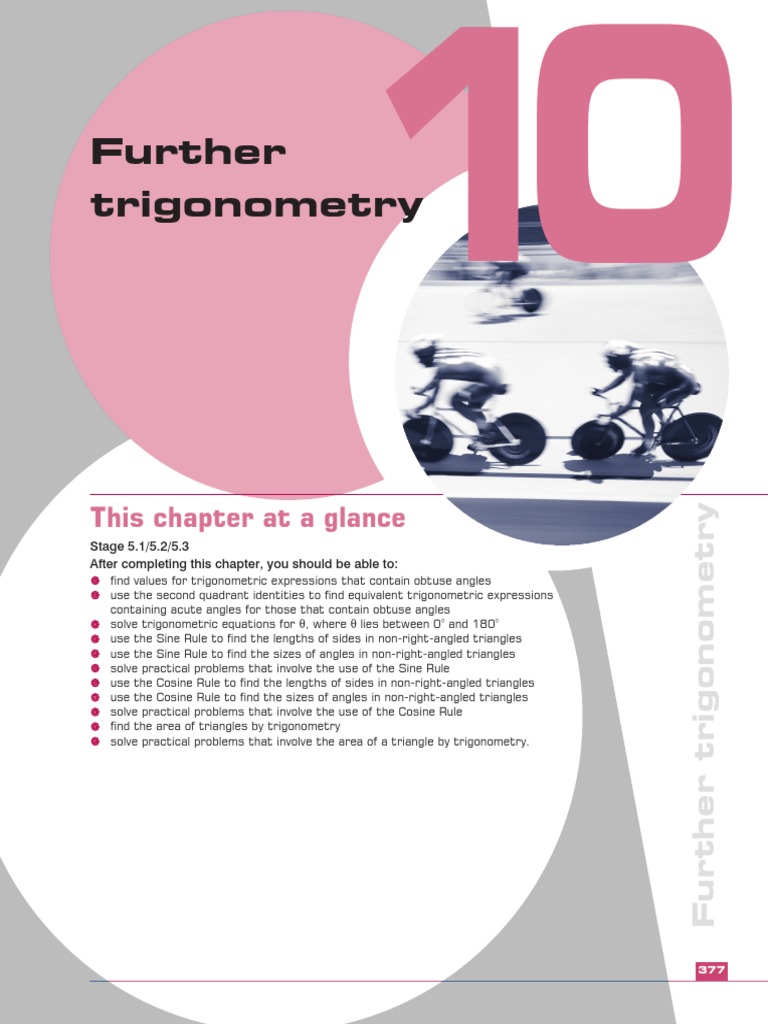 Chapter 10 - Further Trignometry | PDF | Trigonometric Functions | Sine