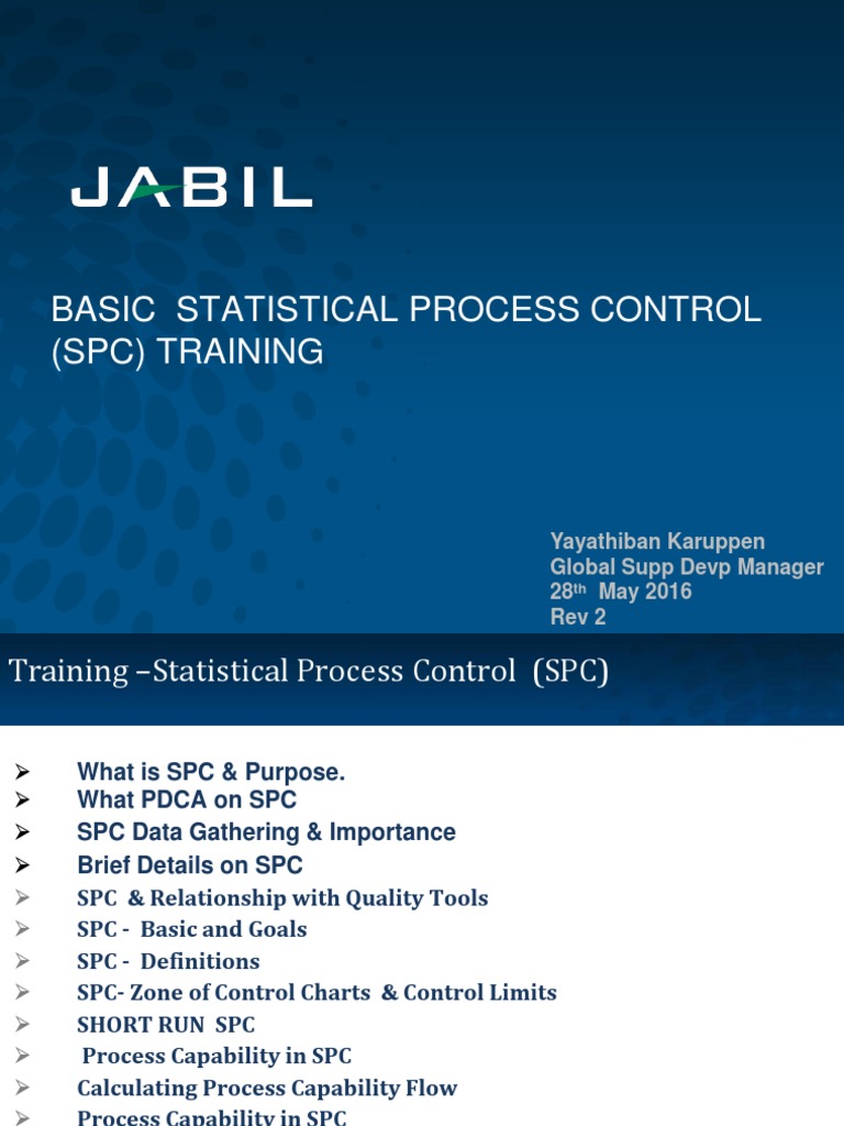 Basic SPC Training Guide | PDF