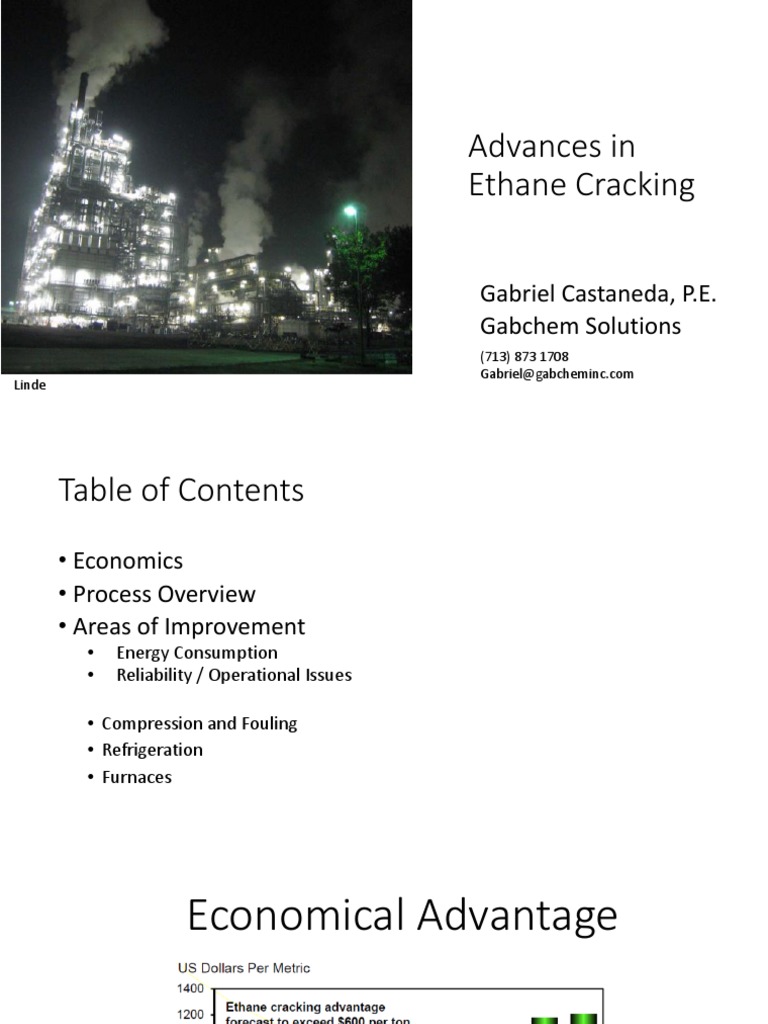 Advances in Ethane Cracking | PDF | Cracking (Chemistry) | Refrigeration