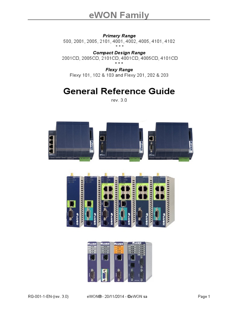 EWON General Reference Guide en 1114 | PDF | Port (Computer Networking ...