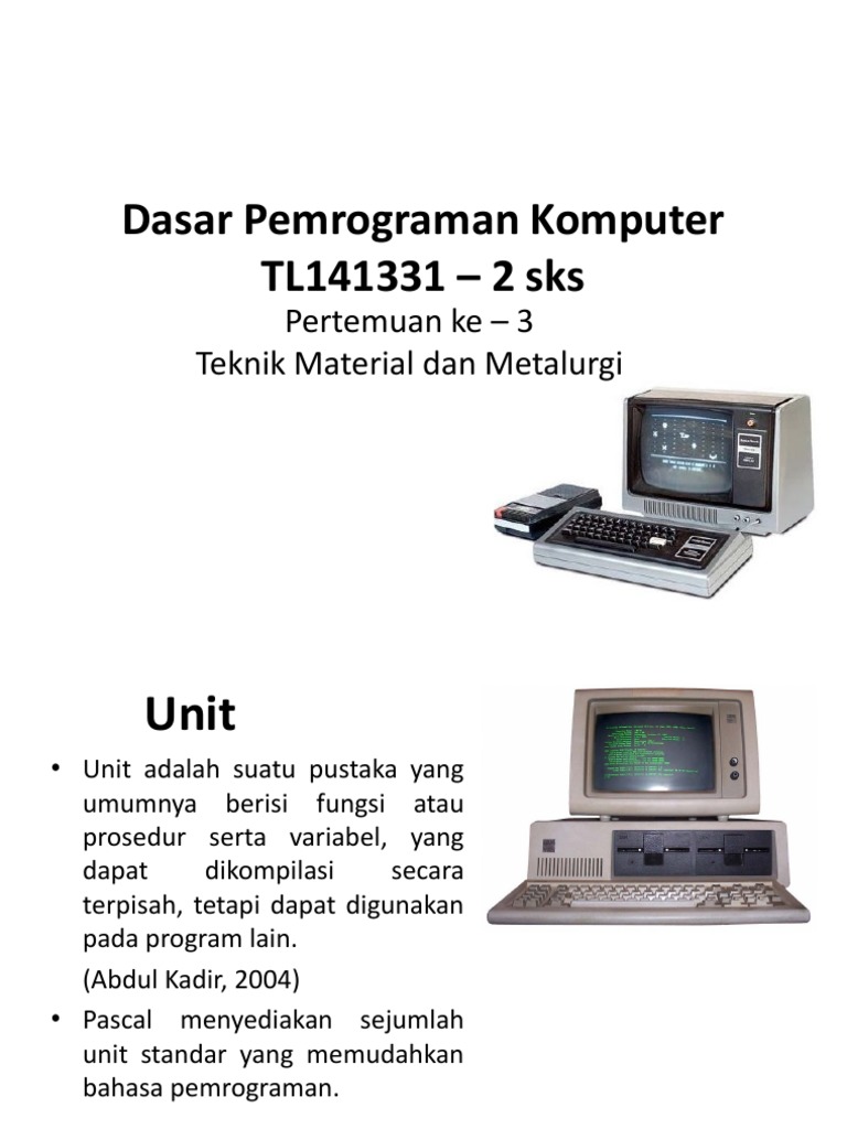 Dasar Pemrograman Pascal | PDF