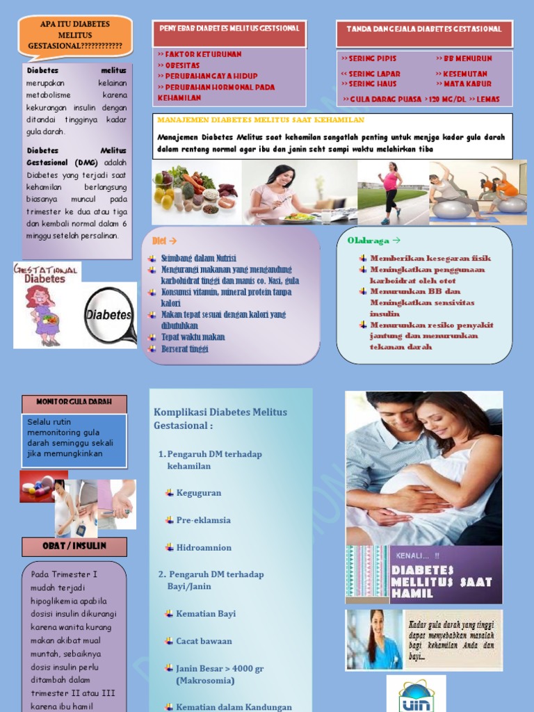 LEAFLET Ibu Hamil DM | PDF