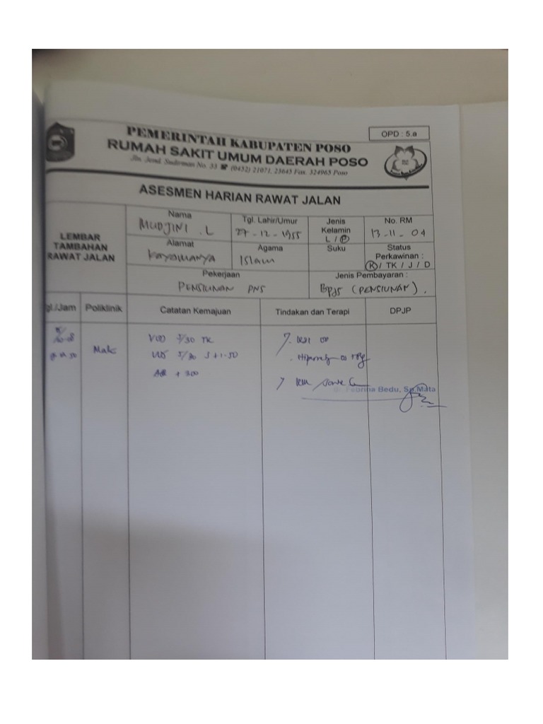 Profil Ringkas Medis Rawat Jalan | PDF