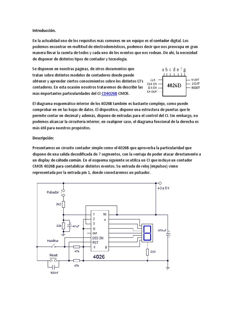 Data Sheet CD 4026 | CMOS | Áreas de la informática