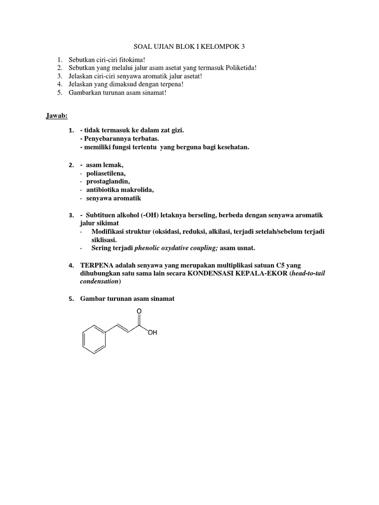 Soal Ujian Blok Dan Uts Kelompok 3 | PDF