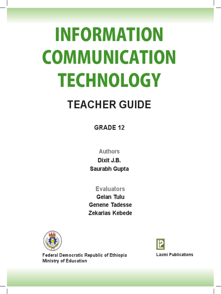 ICT TG Grade-12 | PDF | E Government | Educational Technology