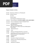 Workshop Seminar Program Flow | PDF | Home & Garden | Art