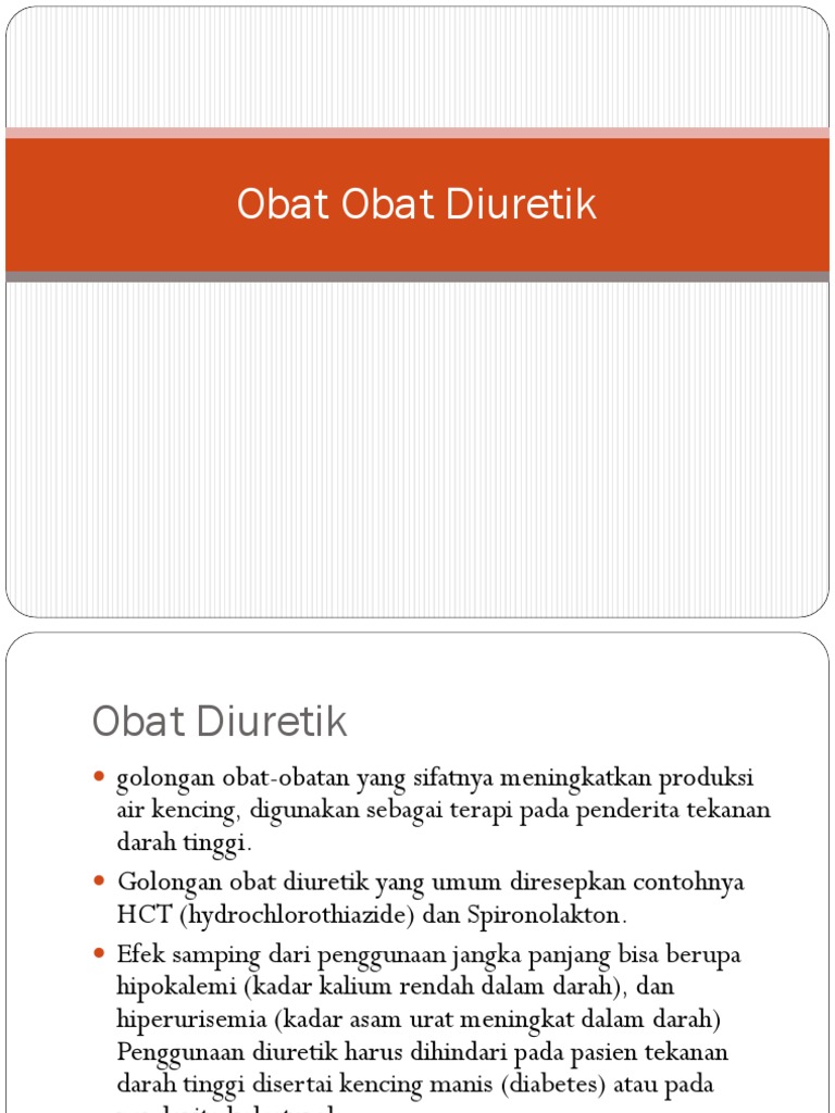 Obat Obat Diuretik | PDF