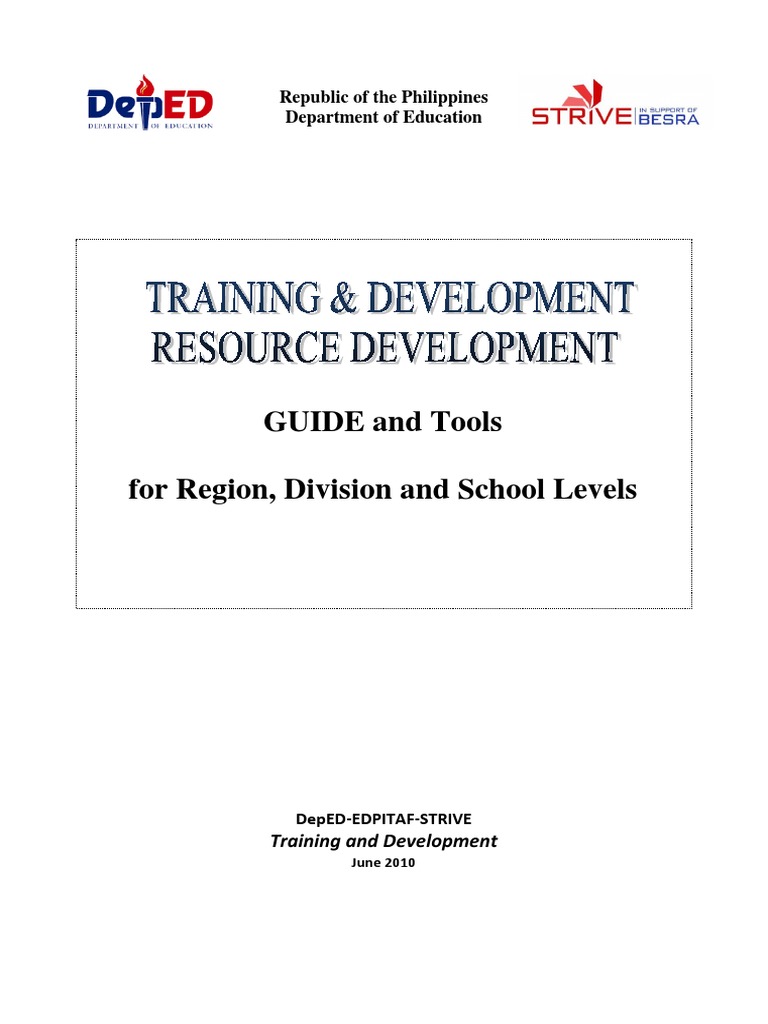 Resource Development Guide and Tool V2010 | PDF | Constructivism ...