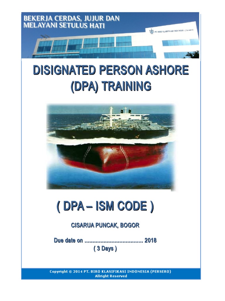 Silabus DPA - IsM Code 2018 | PDF | Pengelolaan Keuangan & Uang