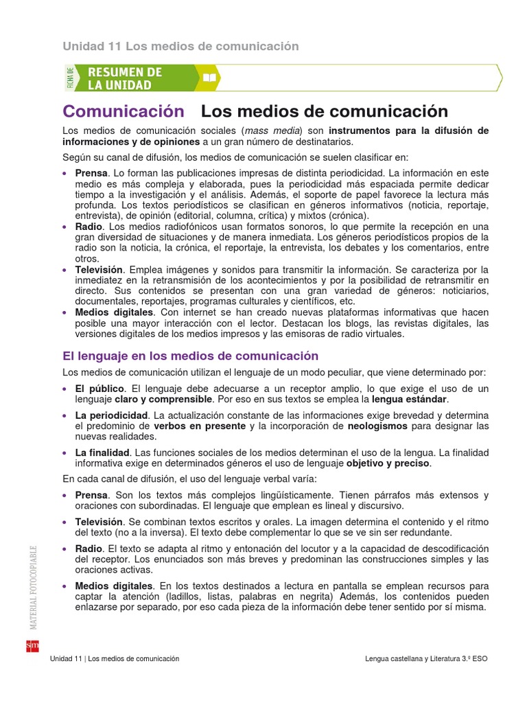 Medios de Comunicación y su Lenguaje | PDF | Lengua española | Radio