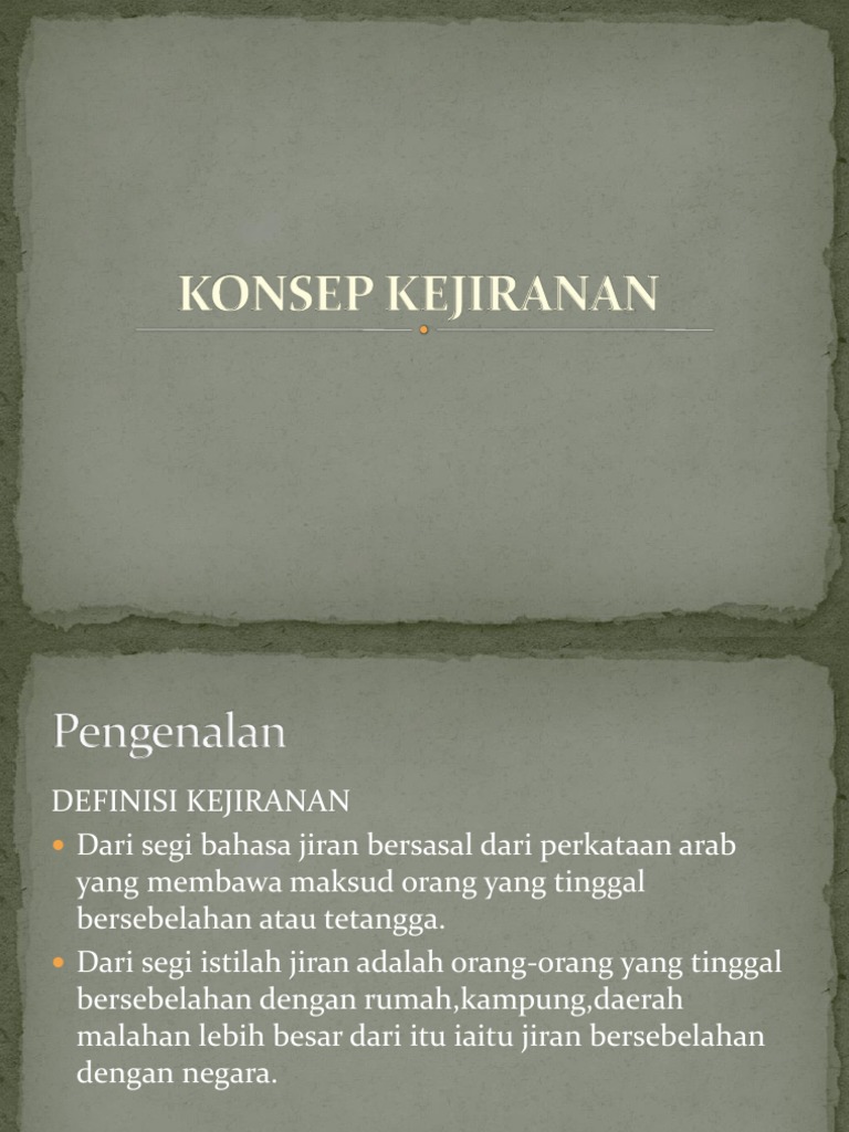Konsep Kejiranan | PDF