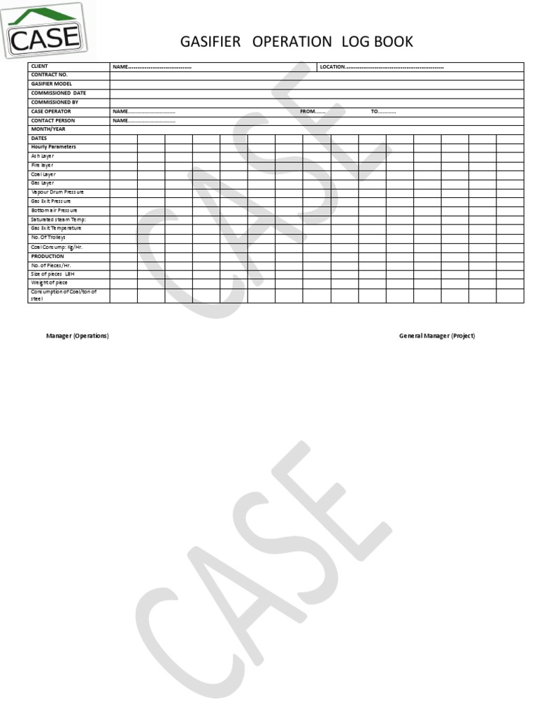 Operation Log Book | PDF