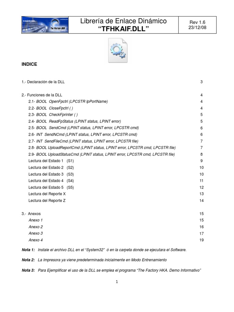 Microsoft Word - Manual de DLL HKA | PDF | Ascii | Biblioteca (informática)