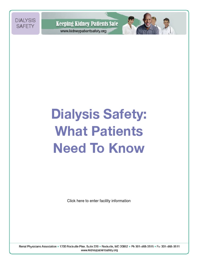 Essential Dialysis Safety Tips for Patients | PDF | Patient | Dialysis
