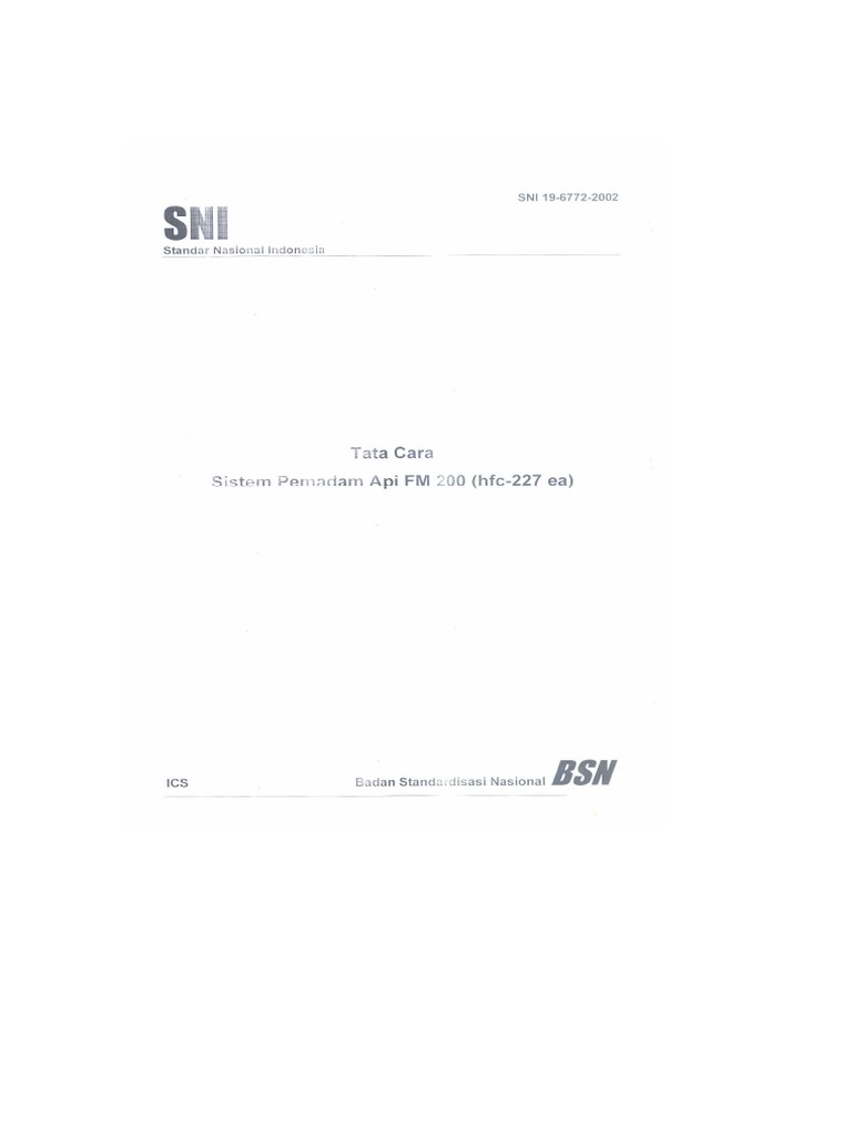 Sni 196772-2002 FM 200 | PDF