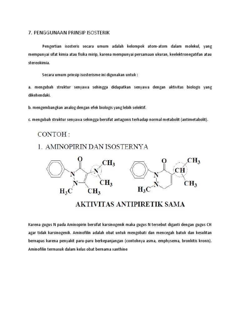 Prinsip Isosterik dalam Farmasi | PDF | Kesehatan Holistik