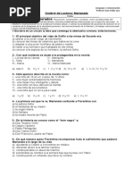 Control de lectura: Don Quijote capítulos 1-9 | PDF | Don Quijote ...