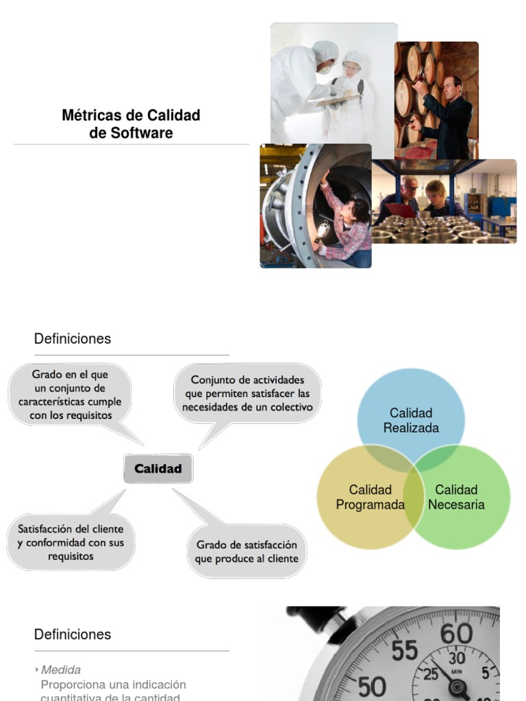 Métricas de Calidad Del Software | PDF | Software | Calidad (comercial)