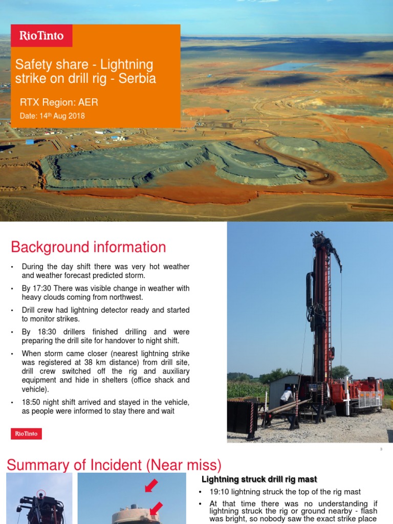 Safety Share - Lightning Strike On The Drill Rig - Serbia - 2018 | PDF ...