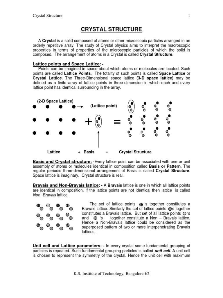 Crystal Structure | PDF | Crystal Structure | X Ray Crystallography