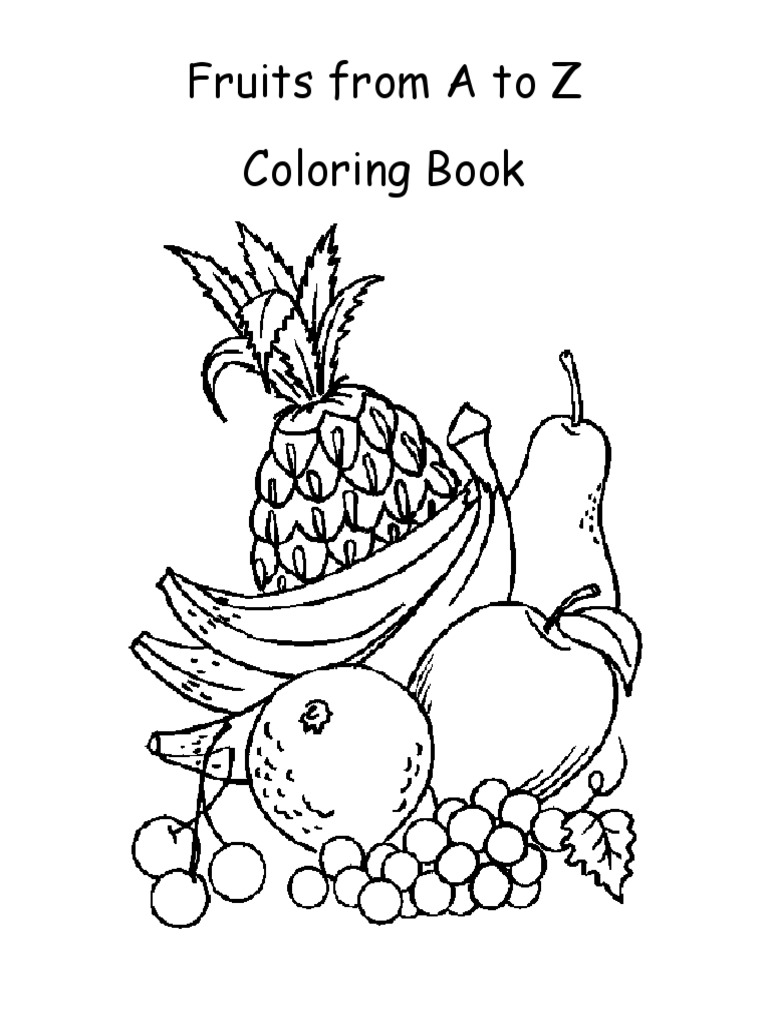 Fruits From A Z Color Book | PDF