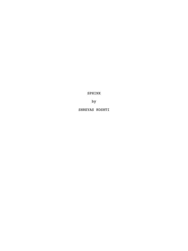 Sphinx | PDF