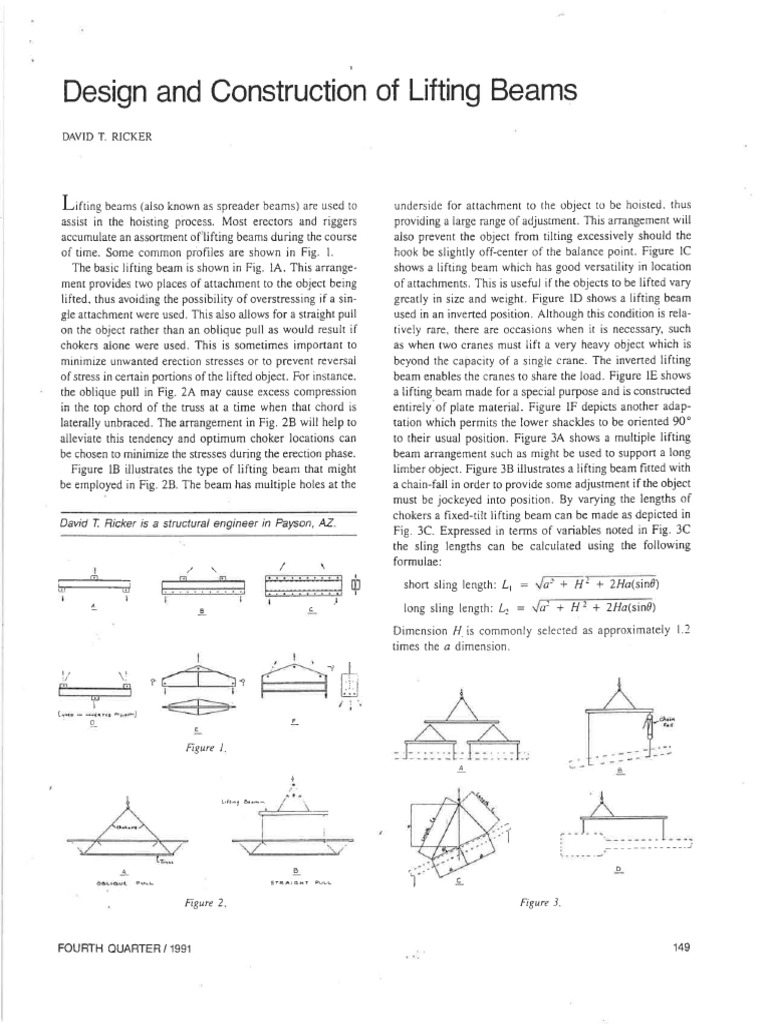 Design of Lifting Beams.pdf | Beam (Structure) | Bending