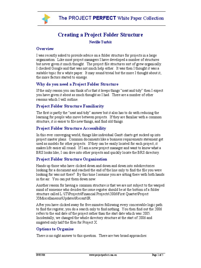 Info Project Folder Structure PDF | PDF | Computers